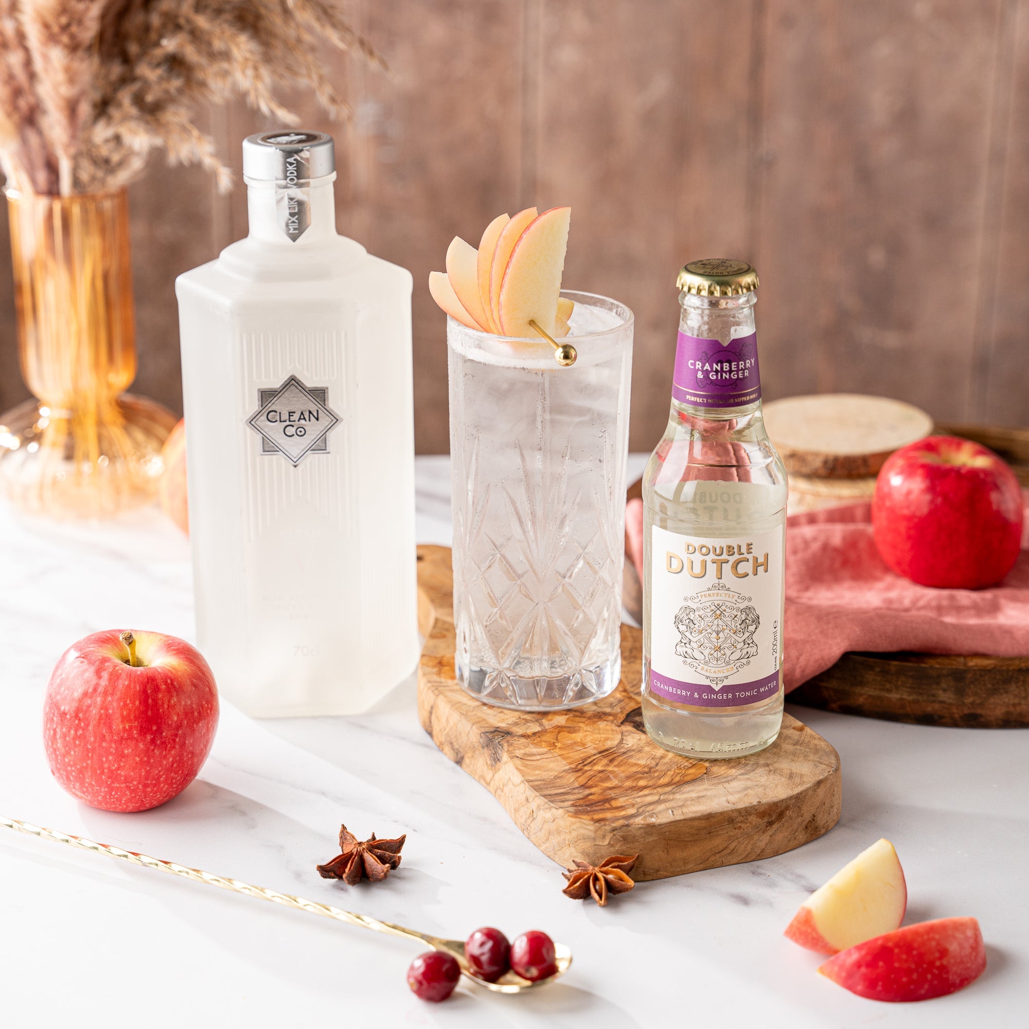 Spiced Clean Apple Sling Mocktail – Double Dutch